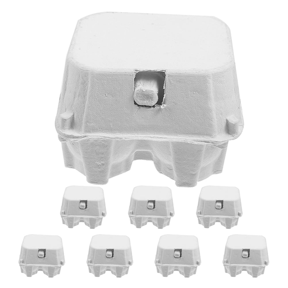 Yongwei Egg Cartons 8Pcs Empty Egg Cartons 4-Count Reusable Paper Egg ...
