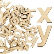 HILABEE 156Pcs Small Wooden Craft Letters, Alphabet Cutouts with ...