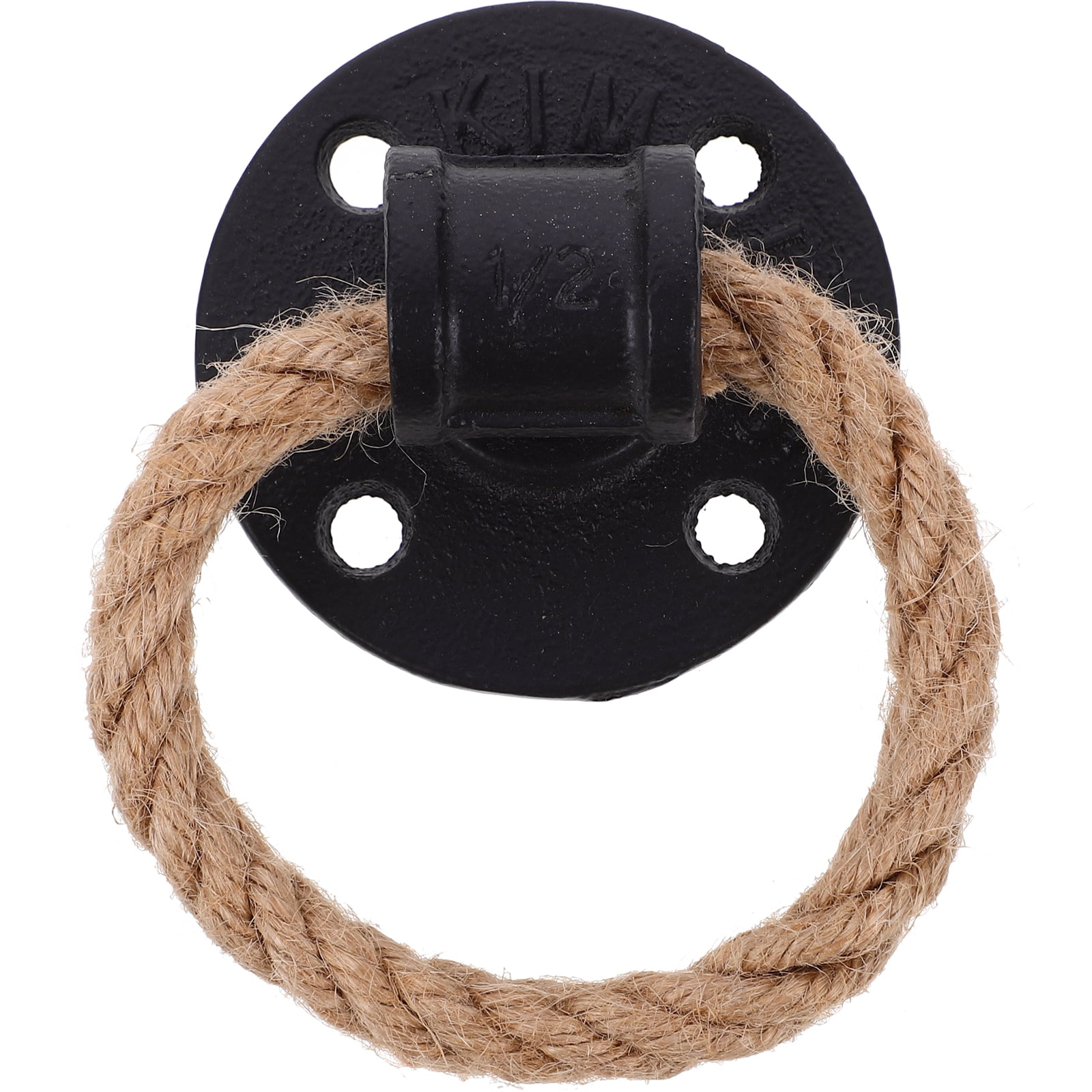 Vintage Iron and Rope Door Handle for Home Black Color Durable and Easy ...