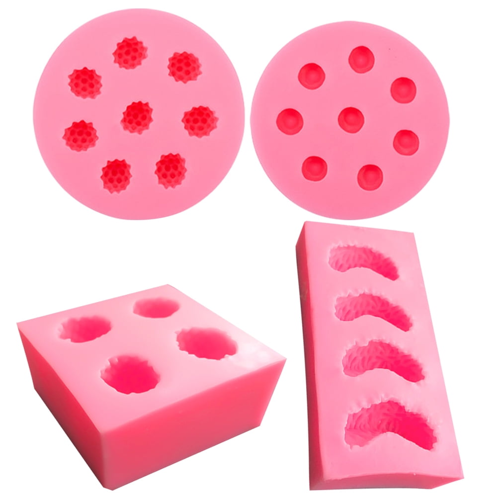 Yongwei fruit silicone mold 4pcs Silicone Fruit Molds Flexible Fruit ...