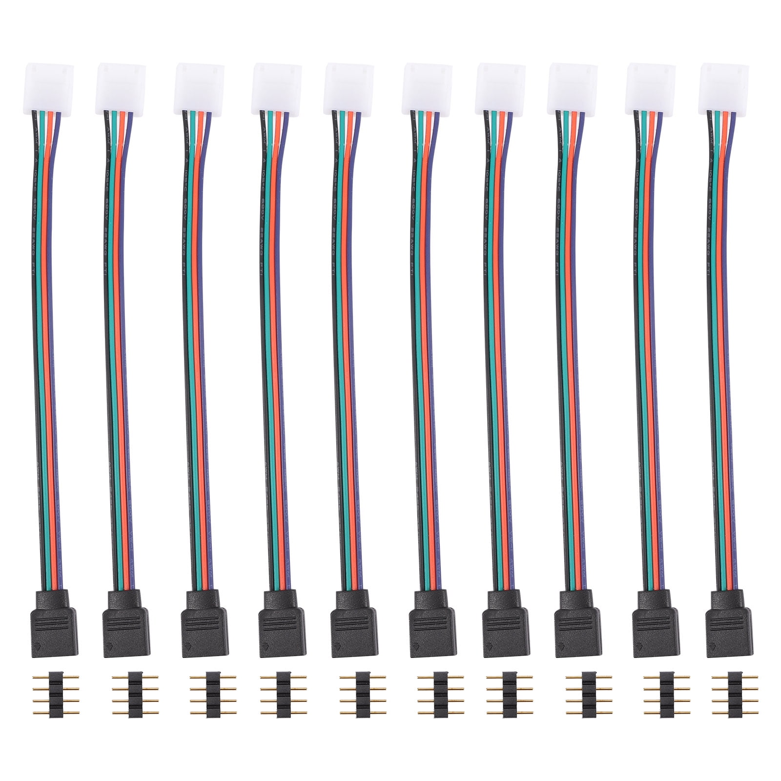 Yongwei led strip connectors 10pcs LED Strip Connector Solderless LED ...