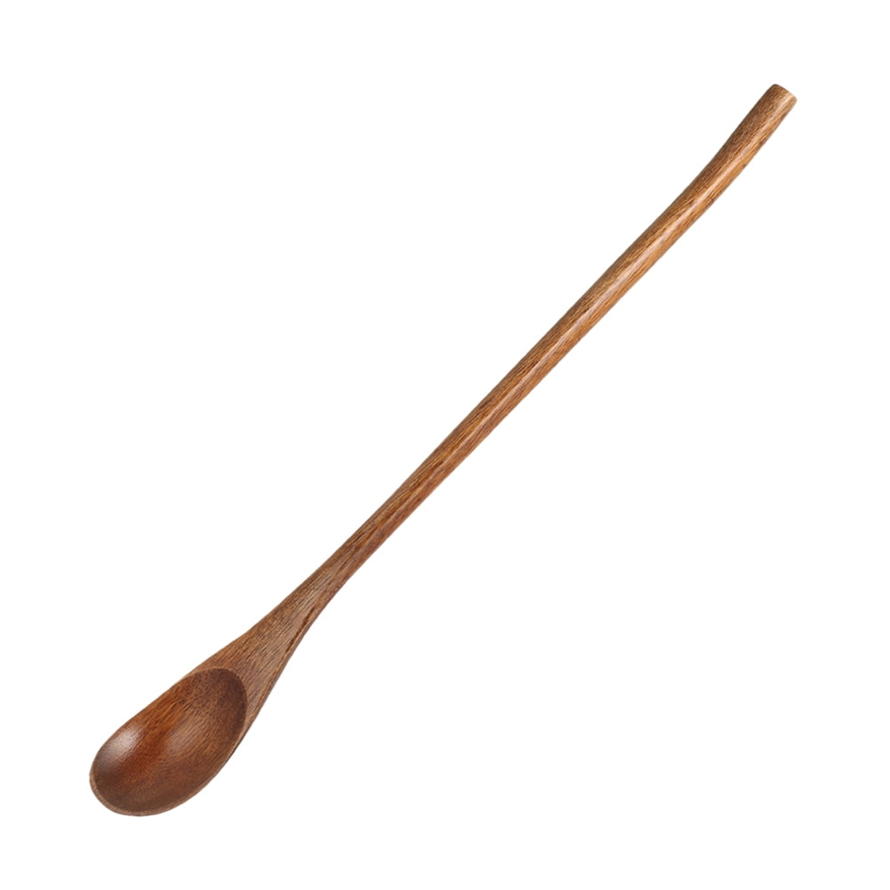 Yongwei long wooden spoon Wooden Coffee Spoon Long Handle Mixing Spoon ...
