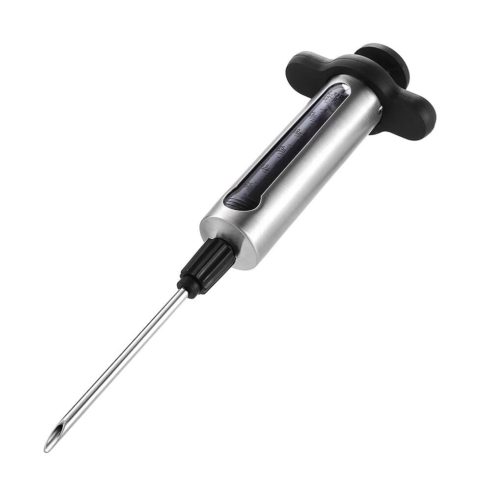 304 Stainless Steel Turkey Meat Injector Syringe Marinade Meat Injector ...