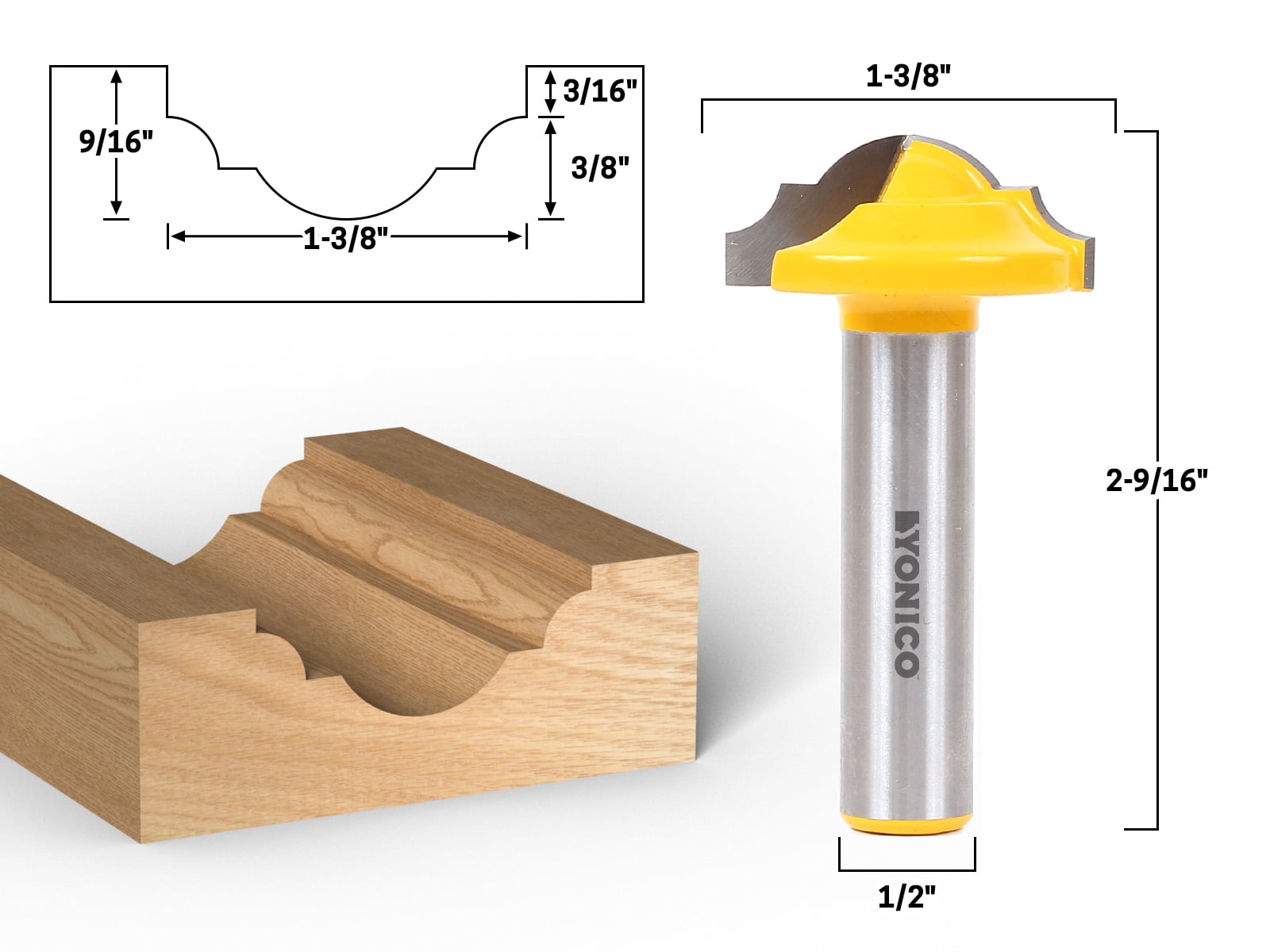 Cabinet Door Edge Router YONICO Cabinet Door Edge Router Bits Ogee