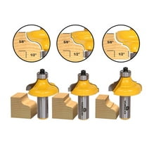 Yonico 5 Bit Casing & Base Molding Router Bit Set - 1/2" Shank - 16501 ...