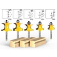 Yonico 5 Bit Corner Bead Router Bit Set - 1/4" Shank - 13516q - Walmart.com