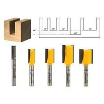 Yonico 5 Bit Corner Bead Router Bit Set - 1/4" Shank - 13516q - Walmart.com