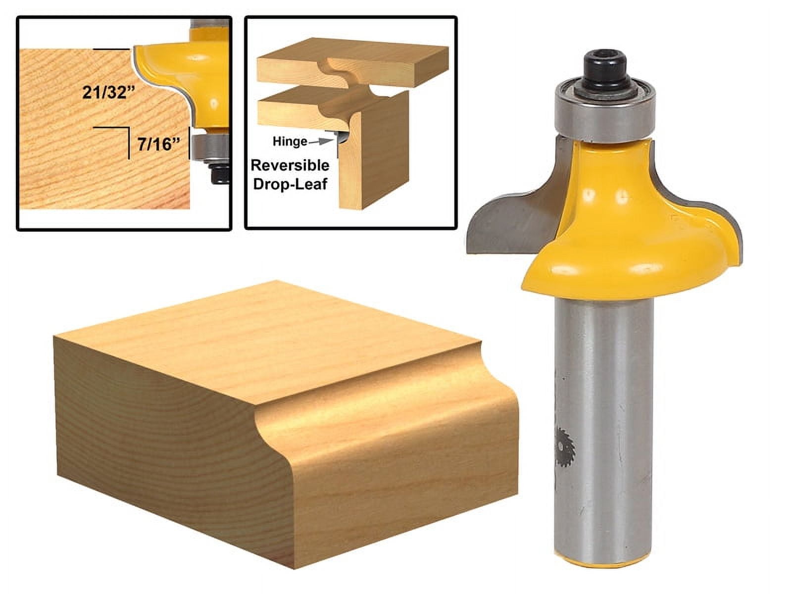 Yonico 7/16" Traditional Table Edge Router Bit - 1/2" Shank - 13147 ...