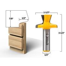 Yonico Door Lip & Finger Grip Router Bit - 1/2" Shank - 13128 - Walmart.com