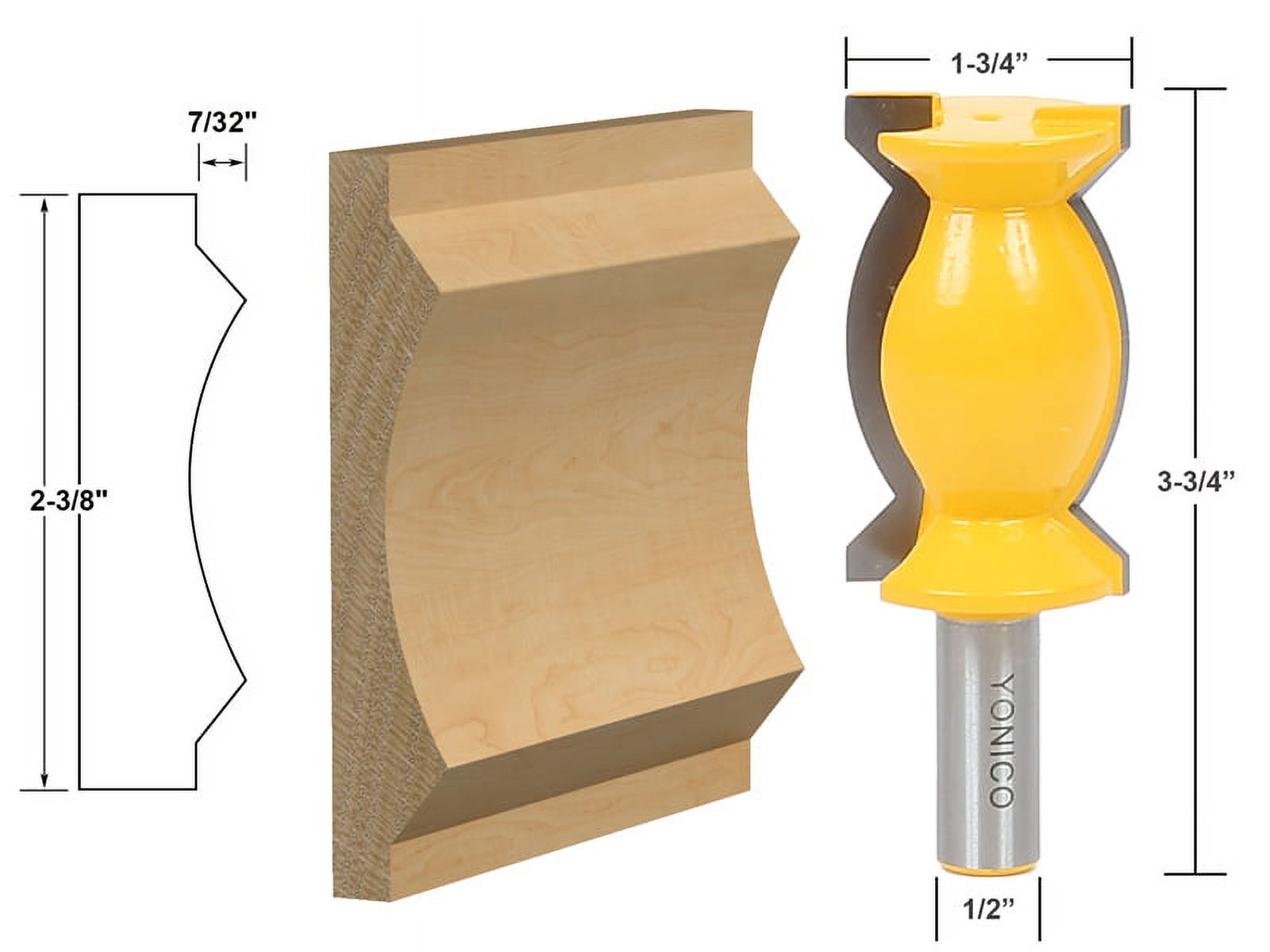 Yonico Crown Moulding Router Bit - 16152 - Walmart.com