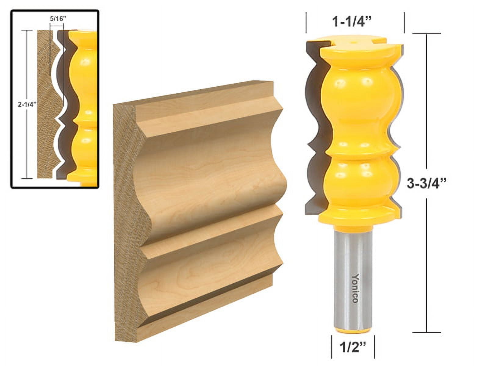Yonico Elaborate Large Crown Moulding Router Bit Profile 16148 ...