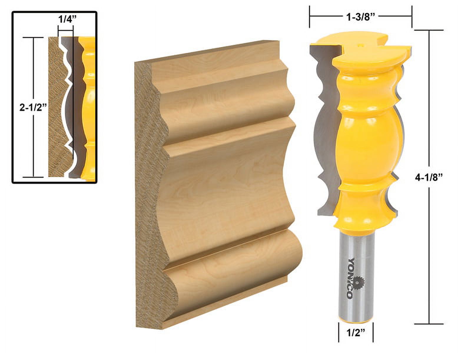 Yonico Crown Moulding Router Bit - 16152 - Walmart.com