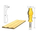 Yonico Large Reversible Crown Moulding Router Bit - 1/2" Shank - 16151 ...
