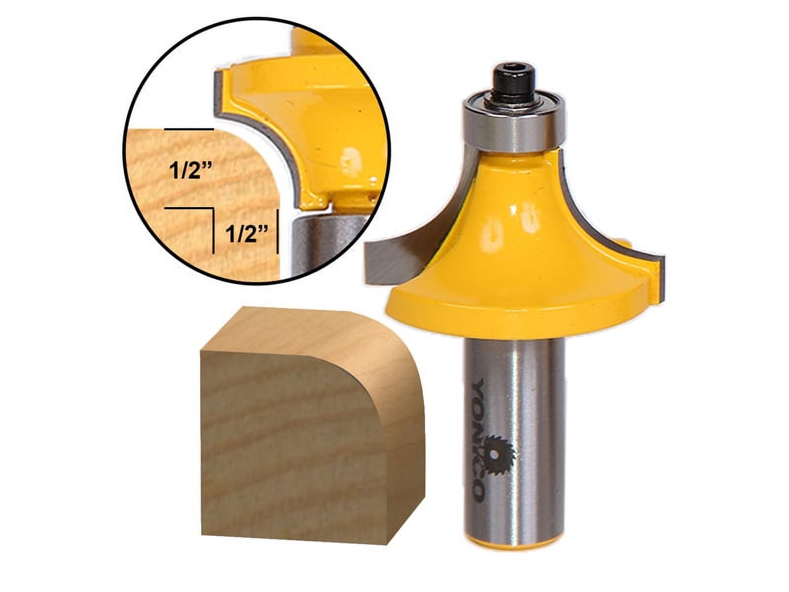 Yonico Double Round-Over Edging Router Bit - 1/2" Shank - 13130 ...