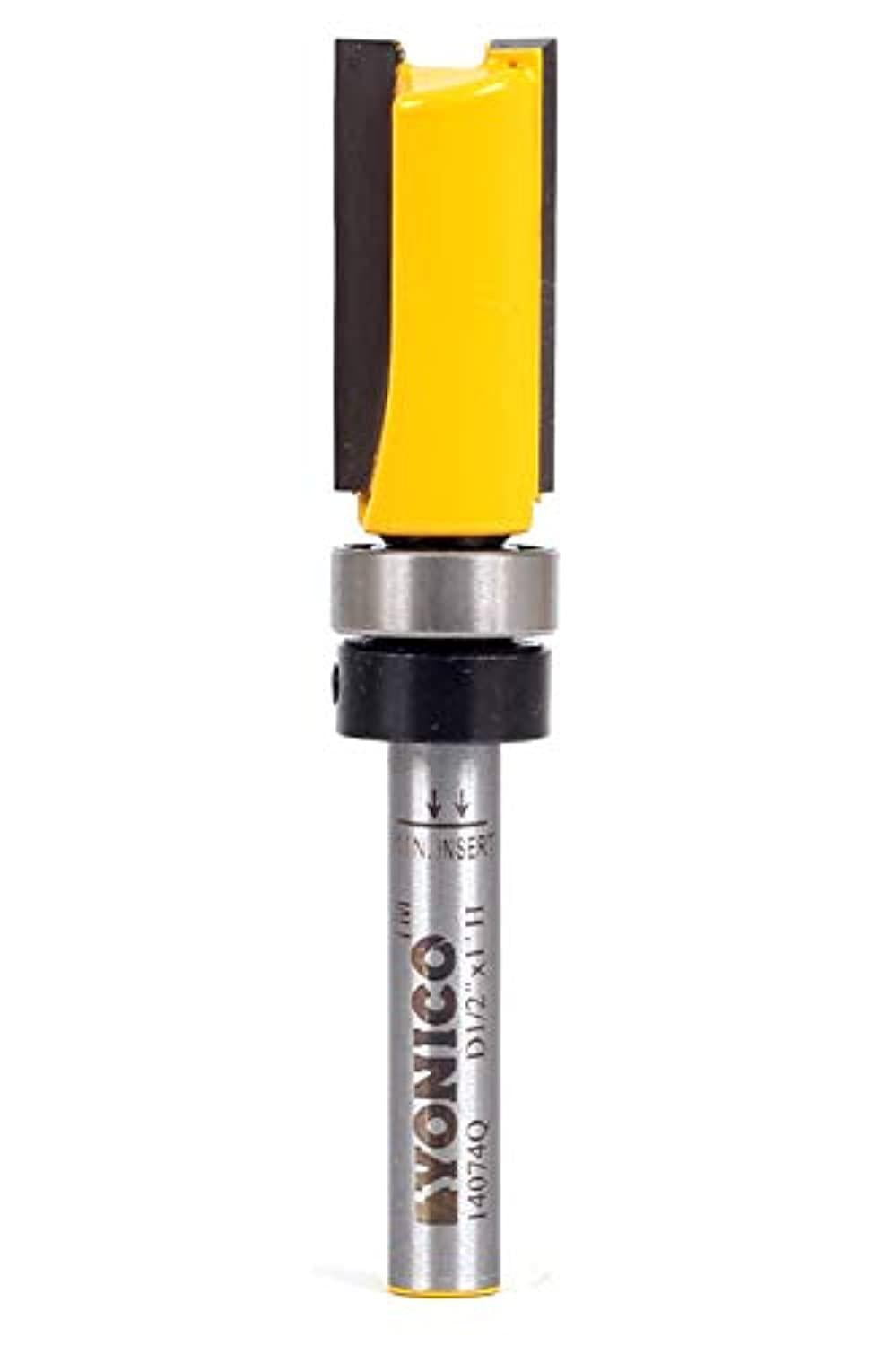 Yonico Router Bits Pattern Bit Flush Trim 1/2-Inch X 1-Inch Top Bearing ...