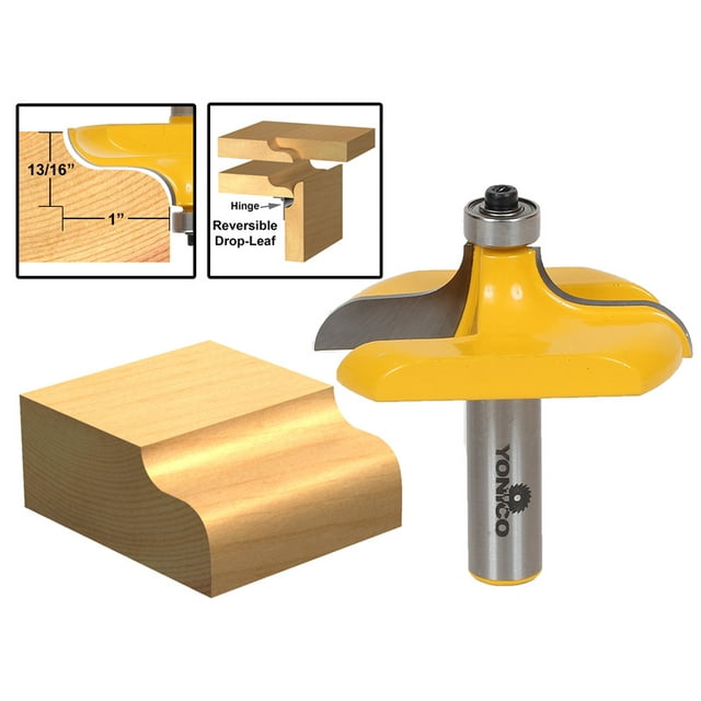 Yonico Traditional Table Edge Router Bit - 1/2" Shank - 13145 - Walmart.com