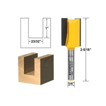 Yonico 3 bit undersize plywood dado router bit set - 1/4" shank ...