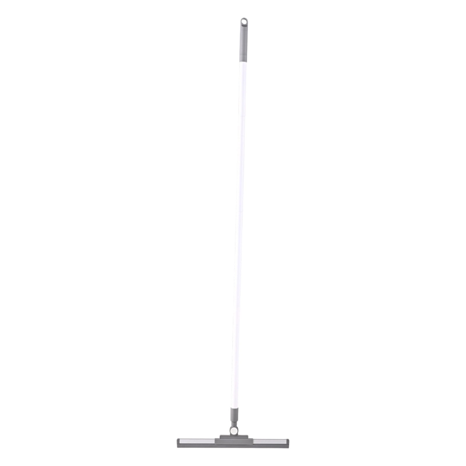 Yonrjhukm 180° Swivel Head Floor Scraper with Long Handle, Rubber Broom ...