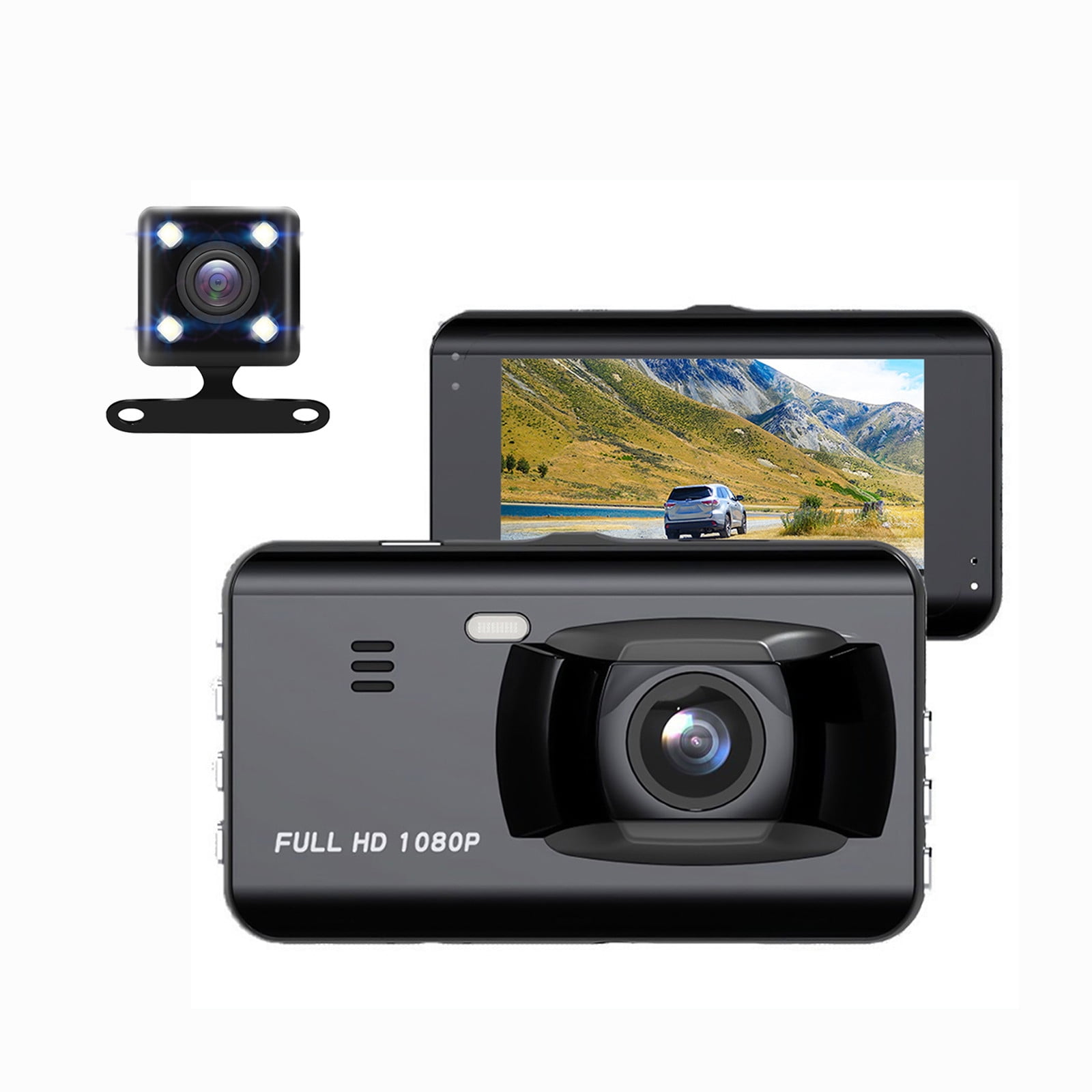 Yonrjhukm 3 Inch Dash Cam with WIFI 1296P FHD Car Driving Recorder ...