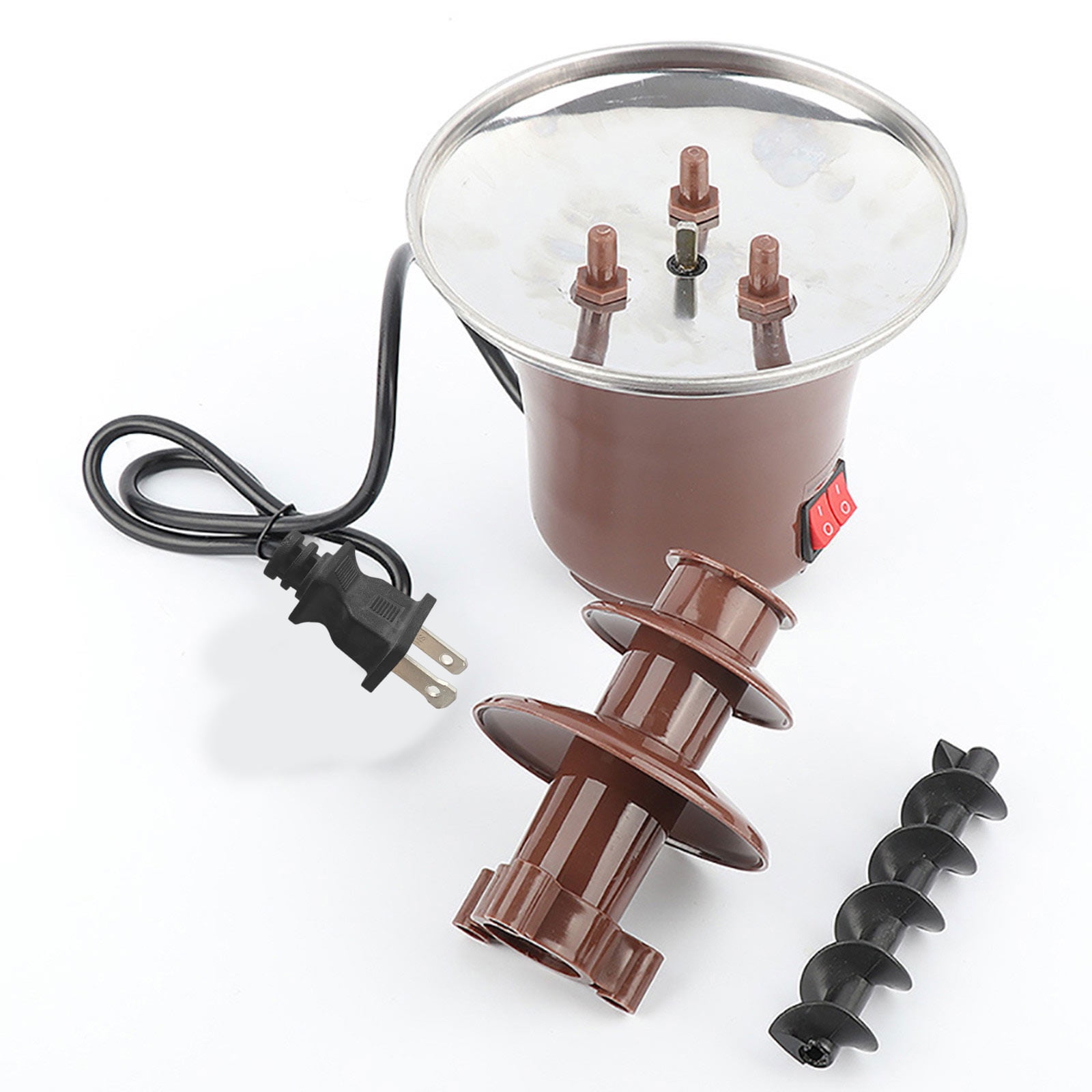 Yonrjhukm 3 Tier Electric Chocolate Fondue Fountain Machine for Parties ...