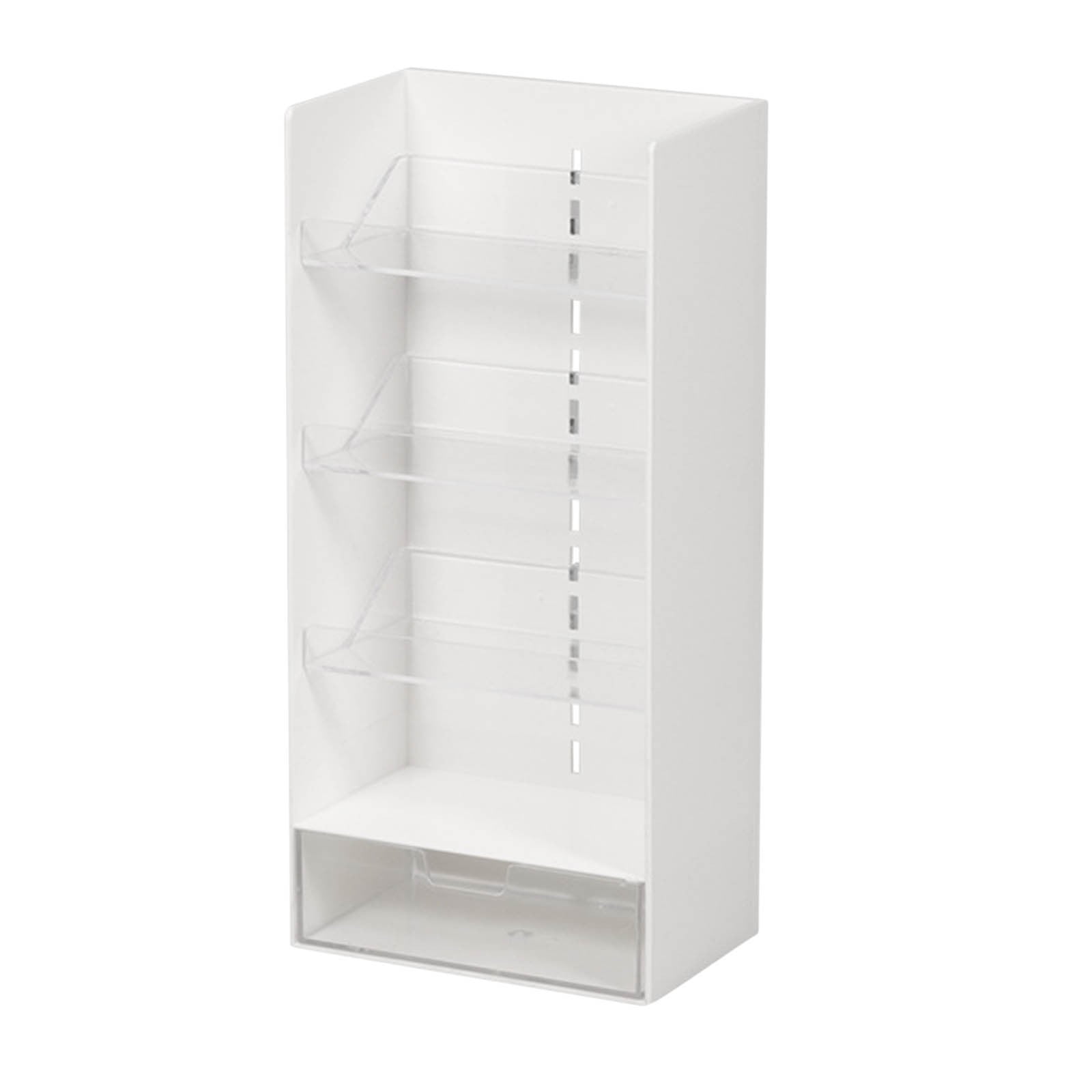 Yonrjhukm Desktop Storage Box, Transparent Flat Partition Shelf ...