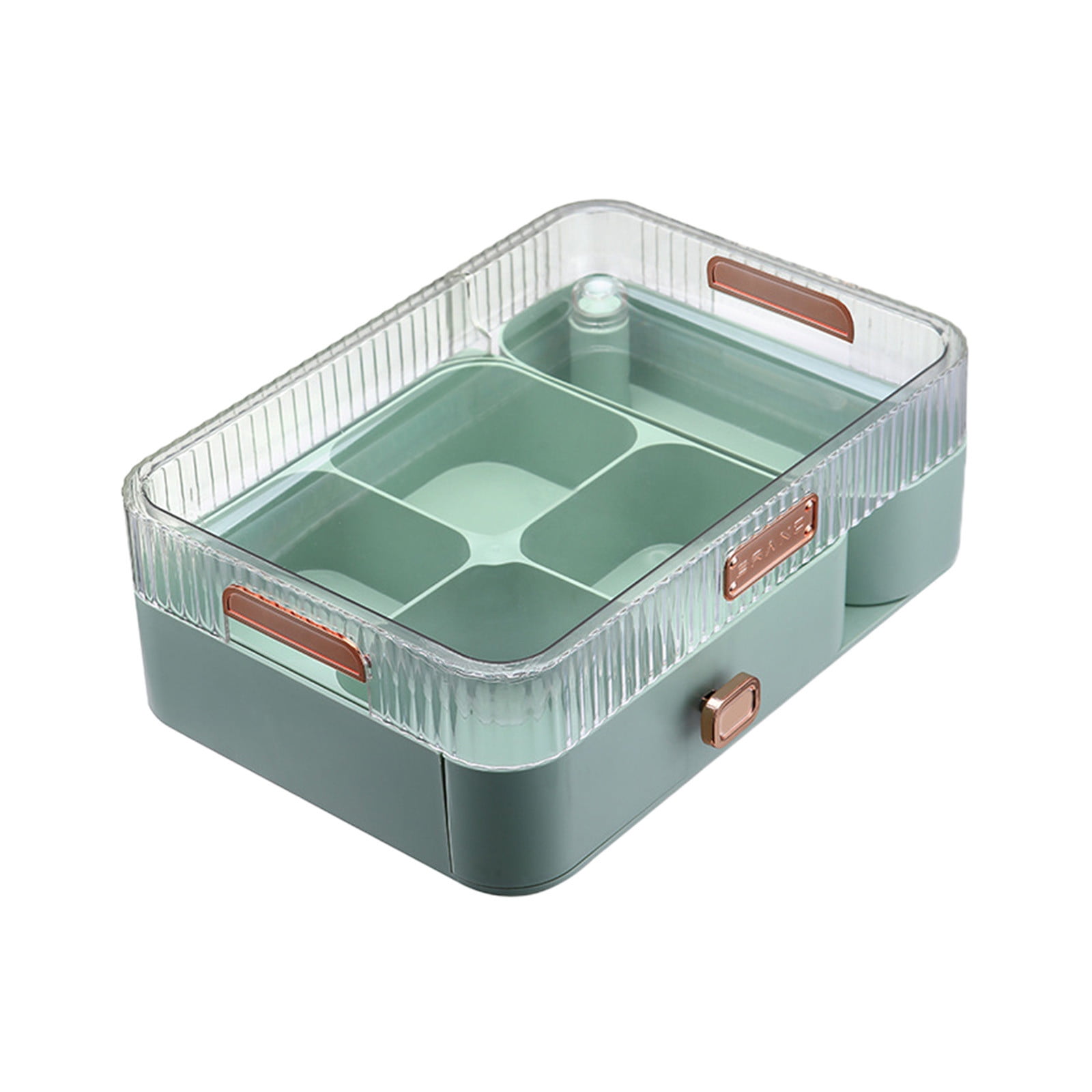 Yonrjhukm Detachable Rotating Fruit Box, Double Compartment Drawer ...
