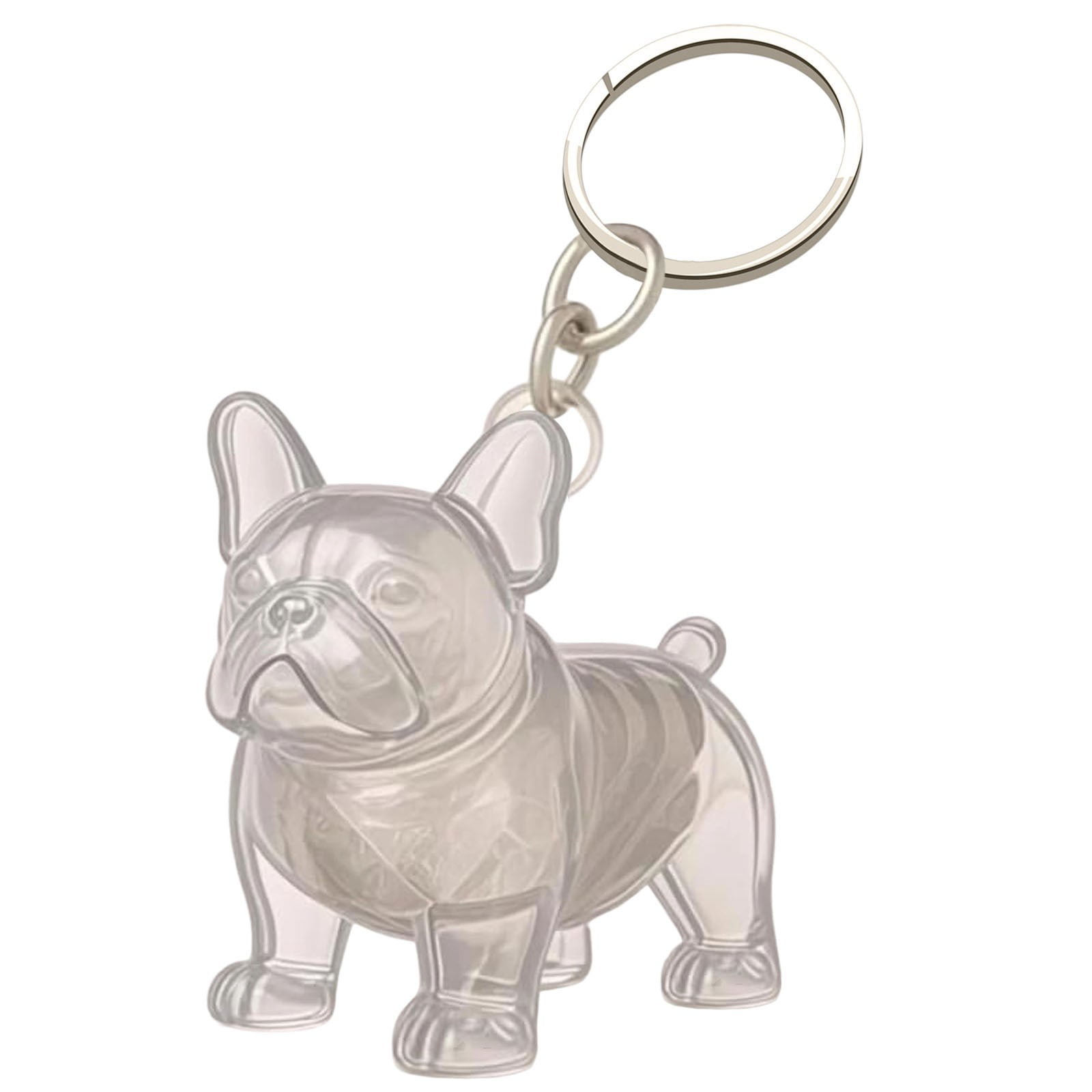 Yonrjhukm Dog-Shaped Keychain for Collecting Pet Hair, Transparent ...