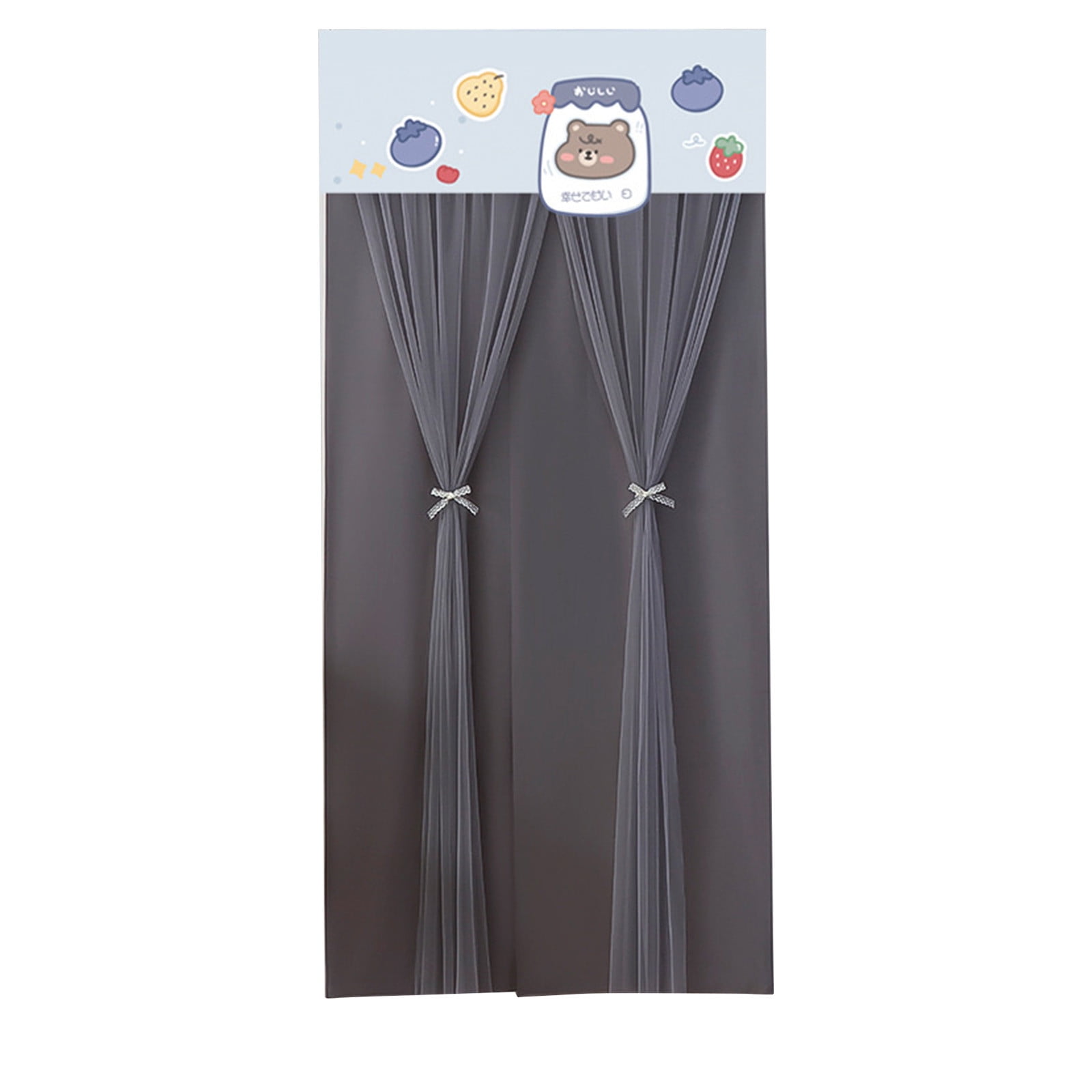 Yonrjhukm Double Layer Lace Door Curtain, Elegant No-Drill Light ...