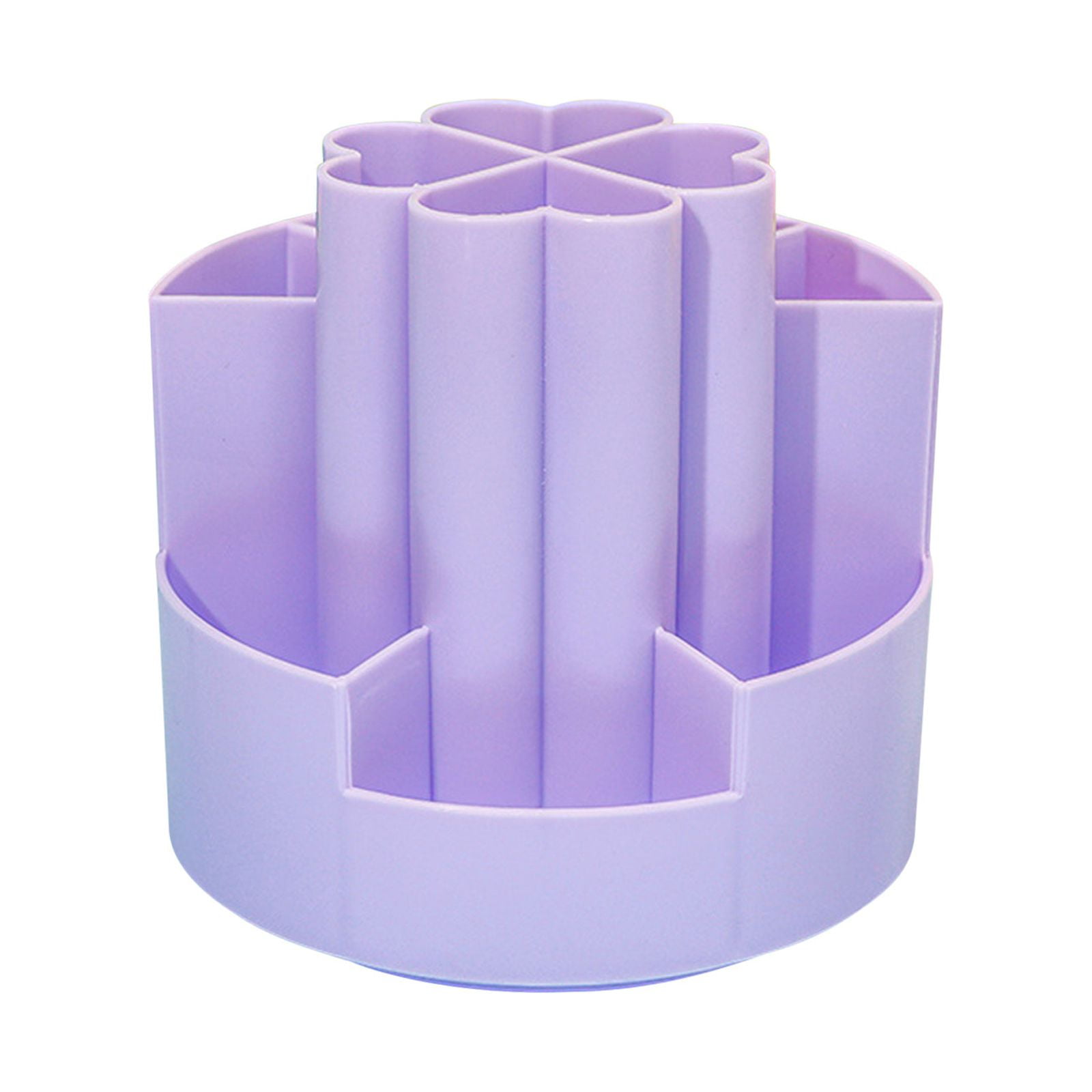 Yonrjhukm Four-leaf Rotary Pen Holder, Large Capacity Desktop Storage ...