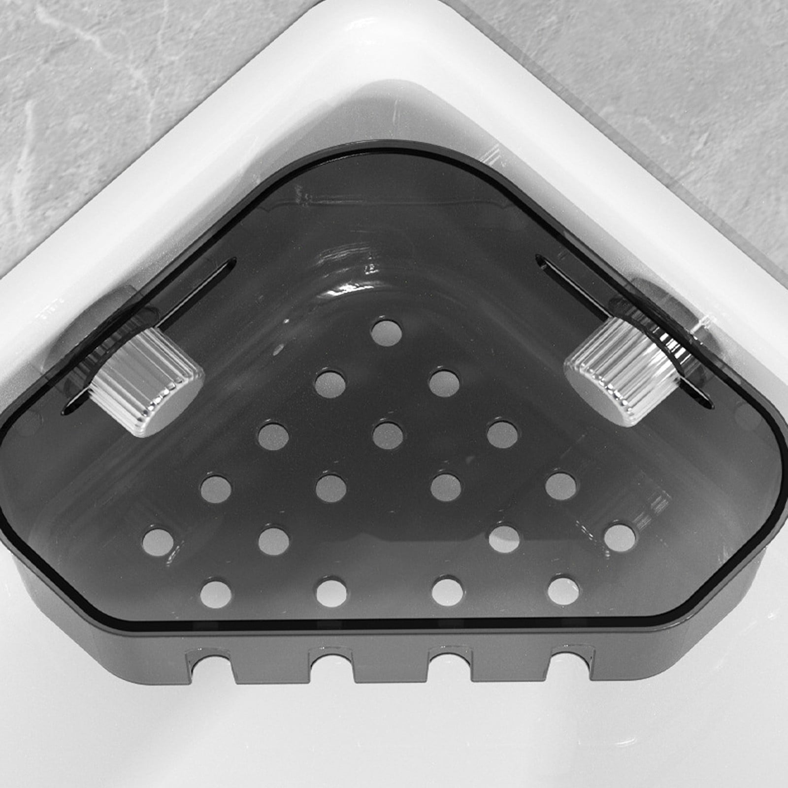 Yonrjhukm Kitchen Sink Drying Rack with Suction Cup, Storage Basket for ...