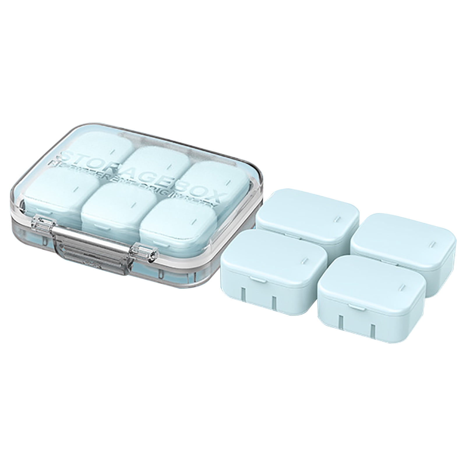 Yonrjhukm Large Capacity Mini Pill Organizer, Portable 7-Day Tablet ...