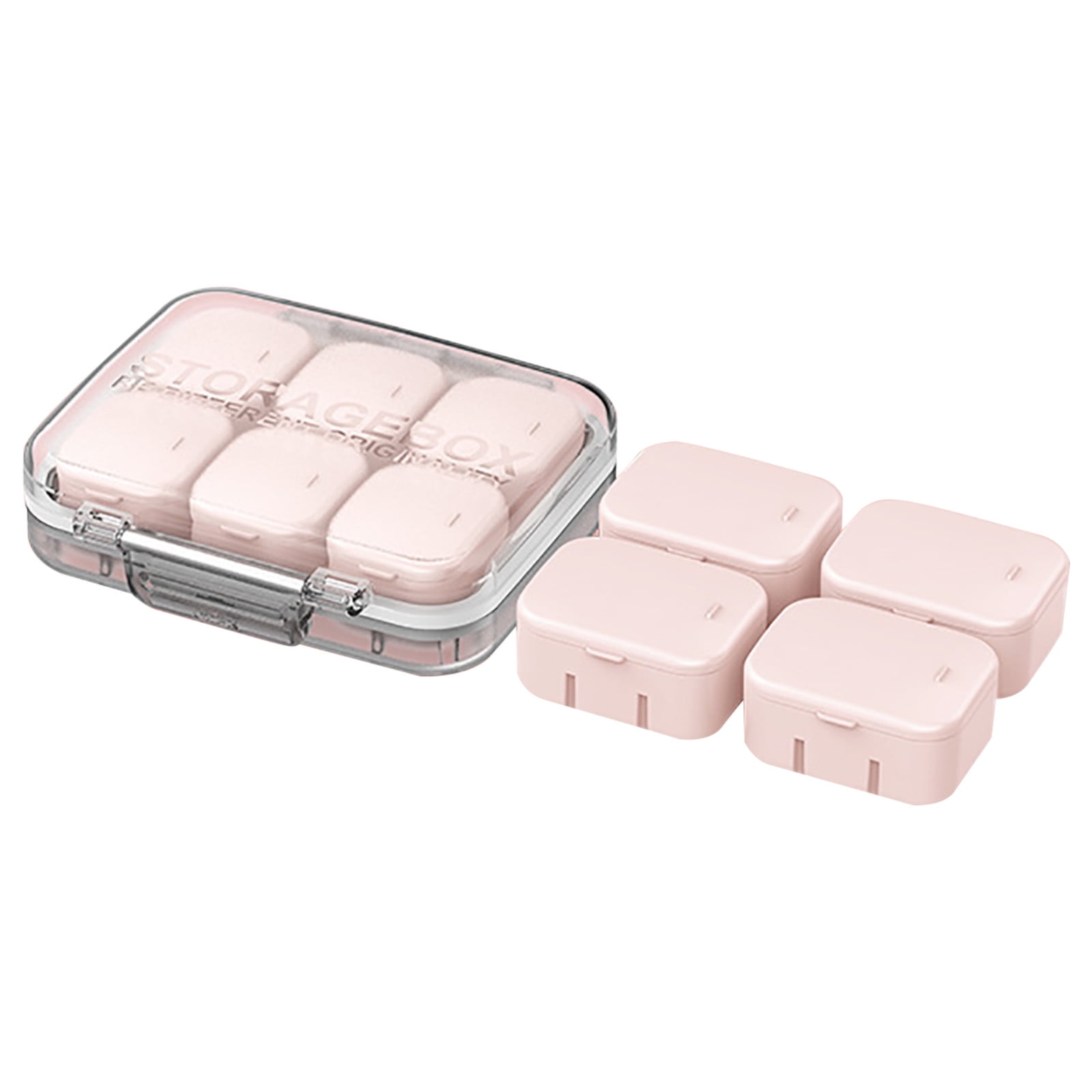 Yonrjhukm Large Capacity Mini Pill Organizer, Portable 7-Day Tablet ...