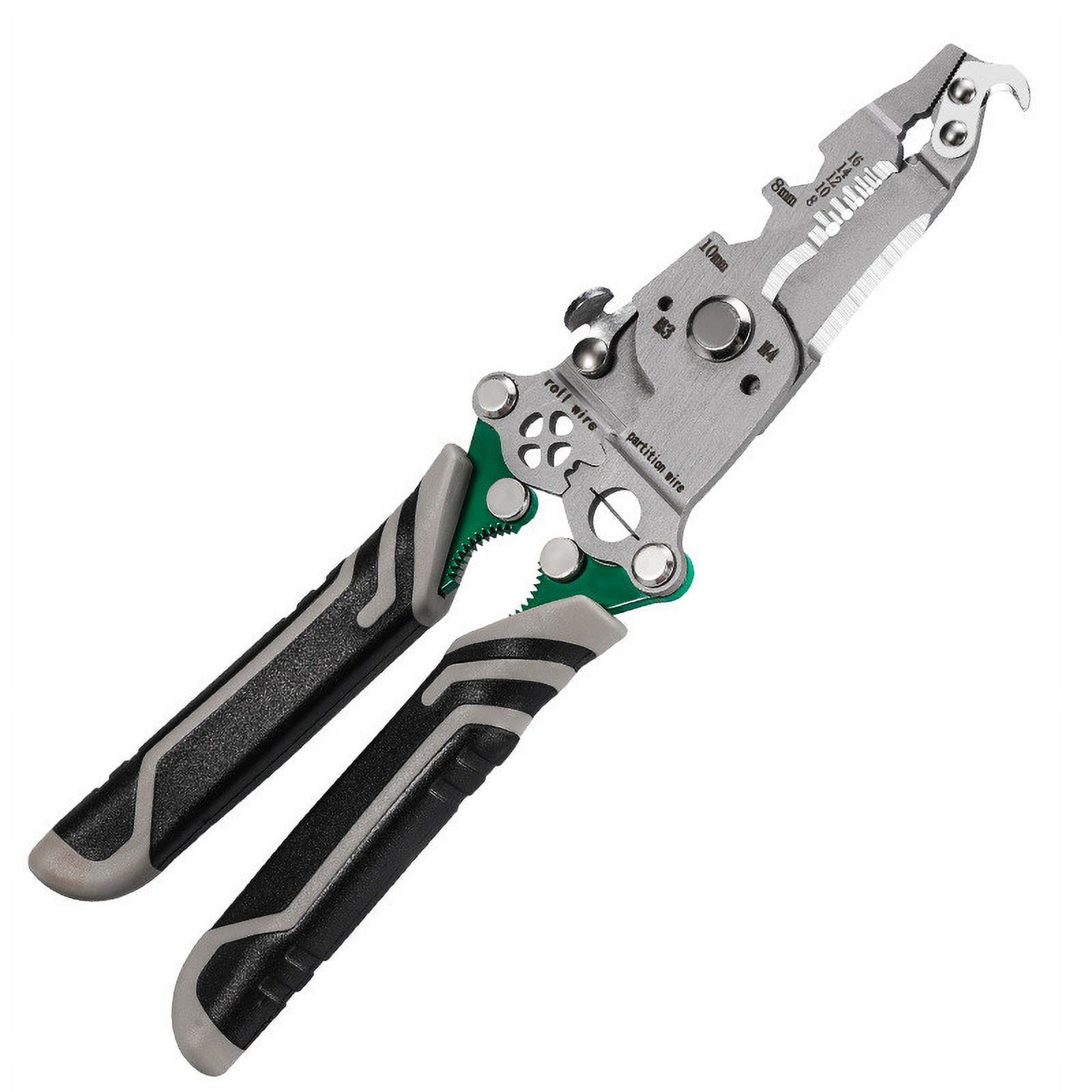 Yonrjhukm New Multifunctional Wire Stripper Crimper Cable Cutter Pliers ...