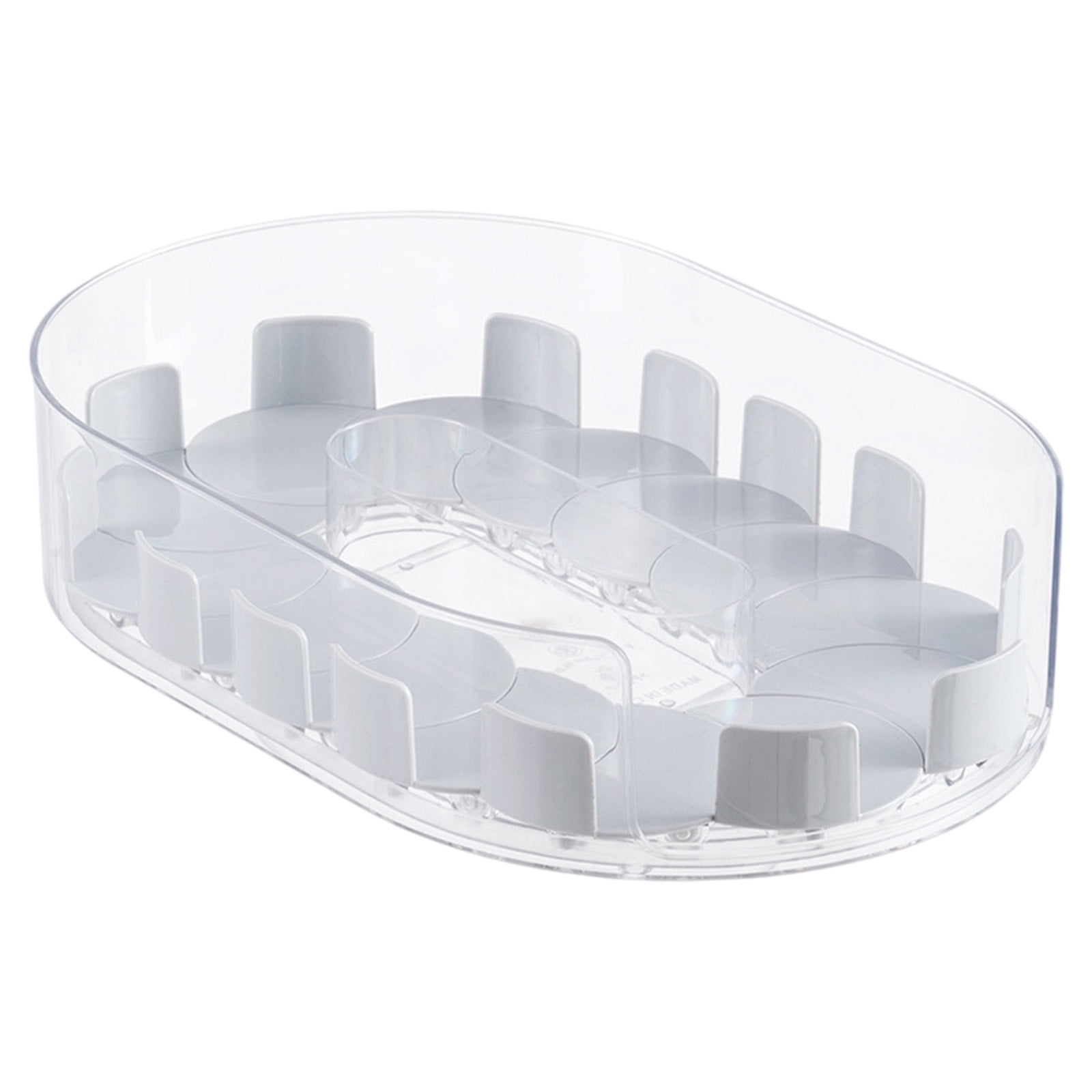 Yonrjhukm Rotating Storage Tray for Refrigerator, 360 Degree Plastic ...