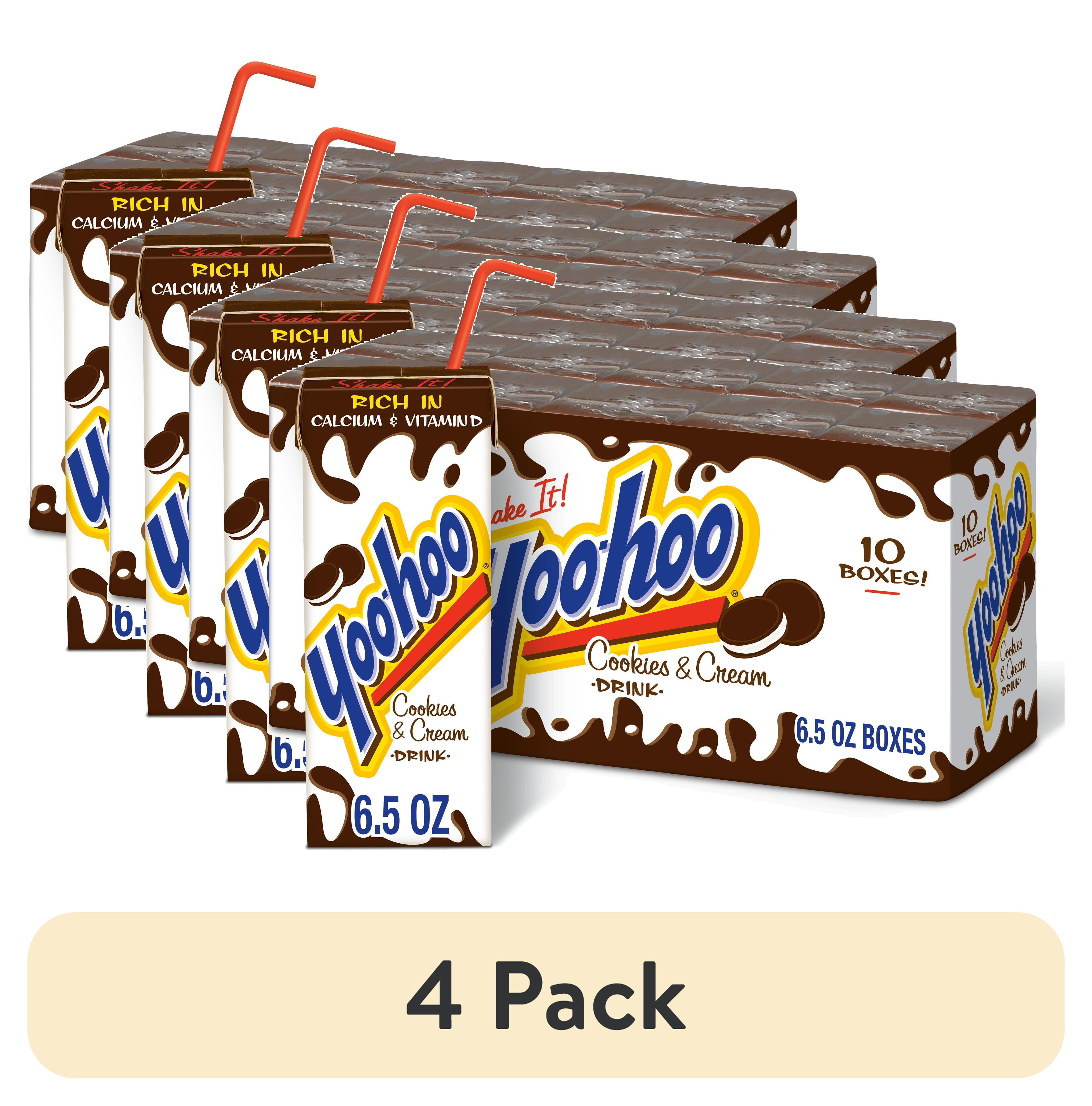 (4 pack) Yoo-hoo Cookies and Cream Drink, 6.5 fl oz boxes, 10 pack ...