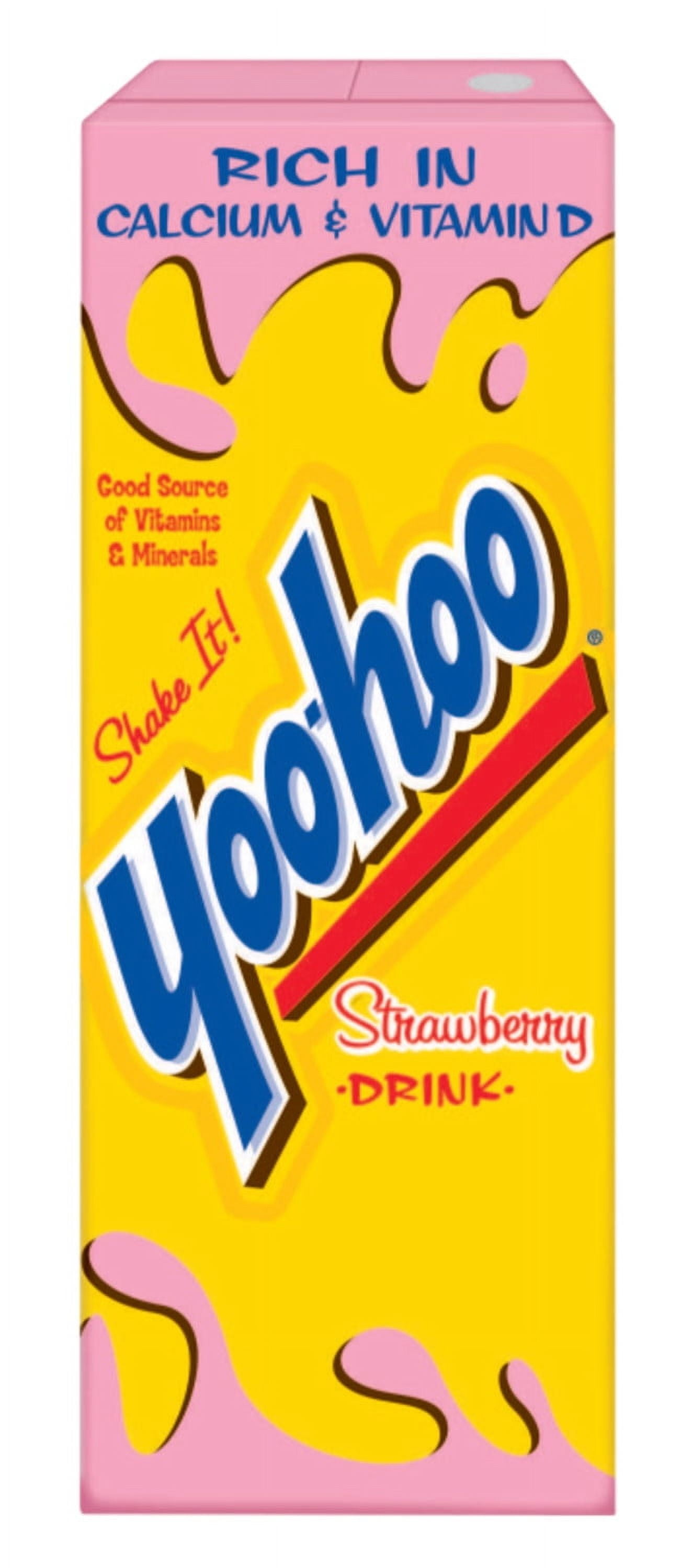 Yoo-Hoo Strawberry Milk Drink Beverage, 10-Pack of 6.5 Fl Oz Boxes ...