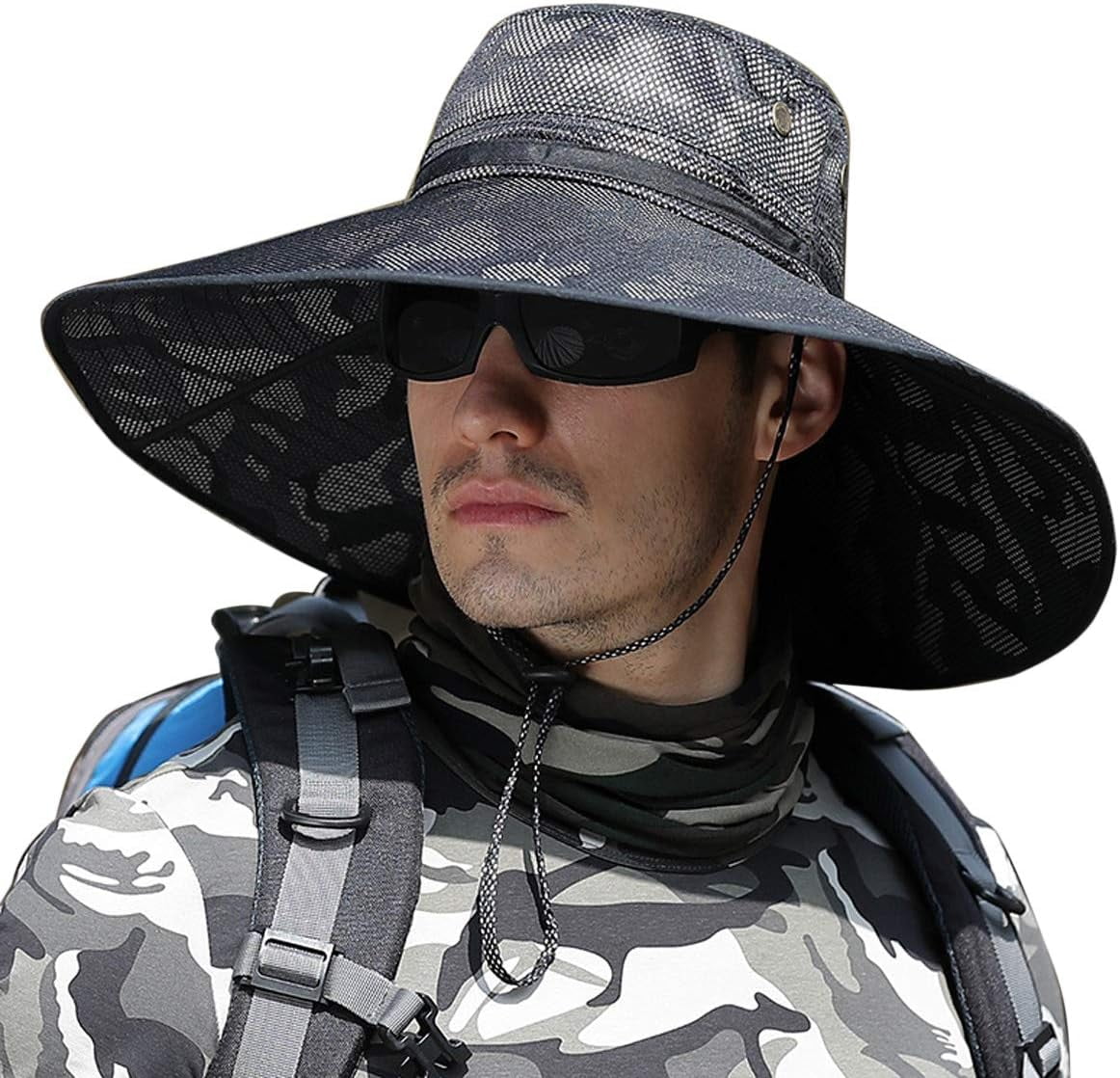 YooGuoGuo 6" Super Wide Brim Sun Hats, Men and Women Bucket Hat for ...