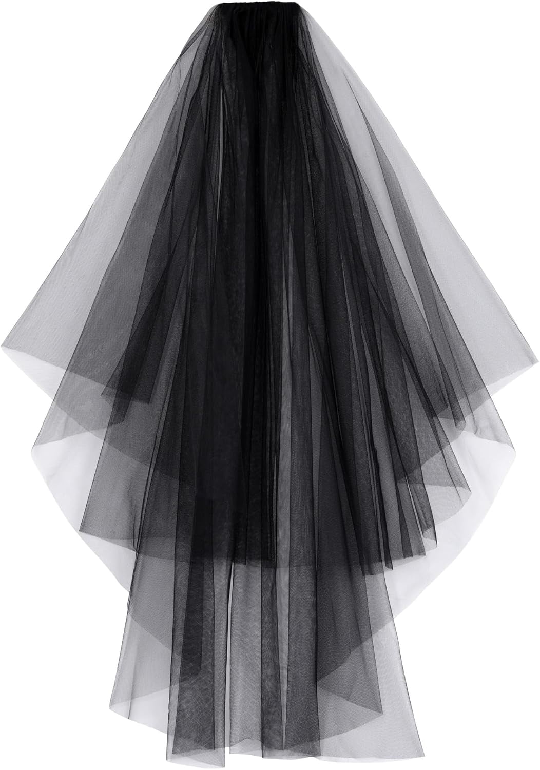 YooGuoGuo Black Veil Bridal Wedding Veils Halloween Long Mesh Veil ...