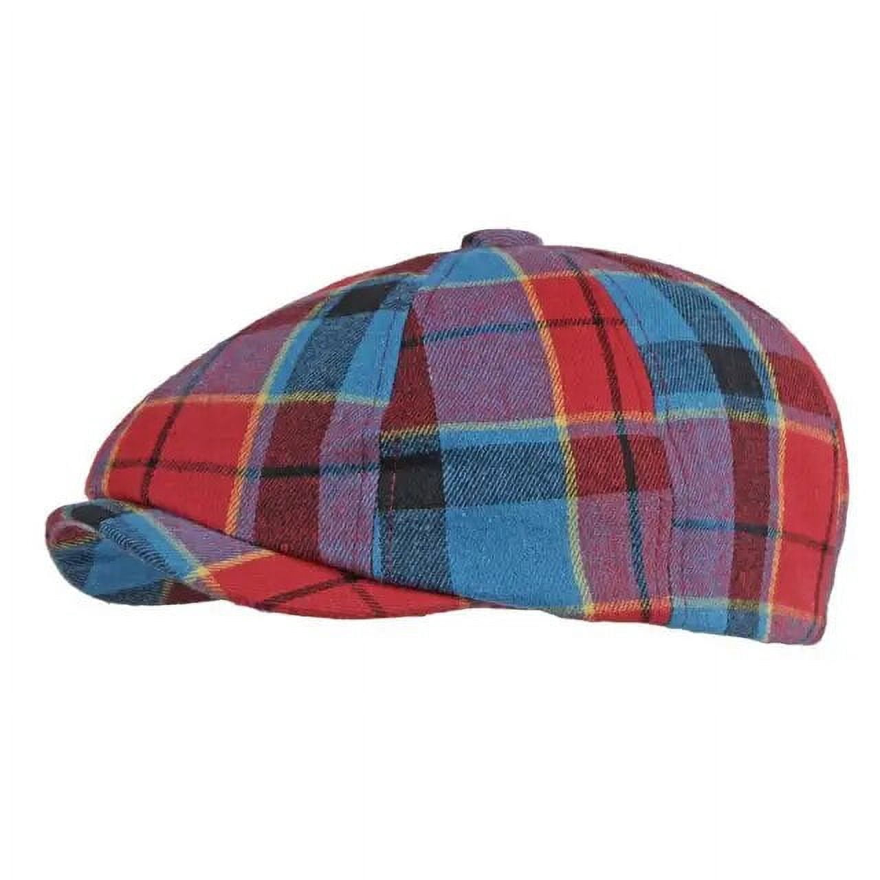 YooGuoGuo Cotton Spring Summer Patchwork Plaid Newsboy Caps Flat Peaked ...