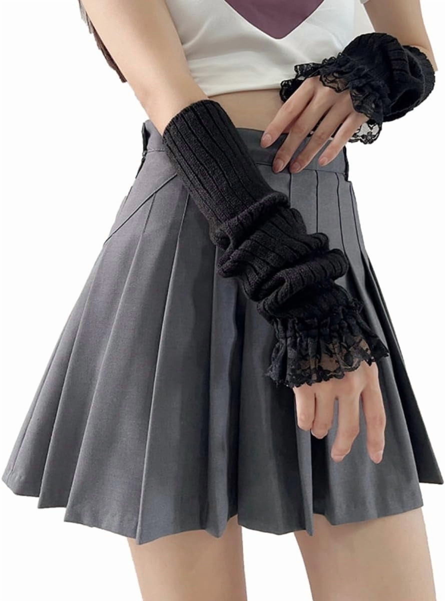 YooGuoGuo Cute Y2K Lace Arm Warmers Kawaii Half Finger Adorable ...