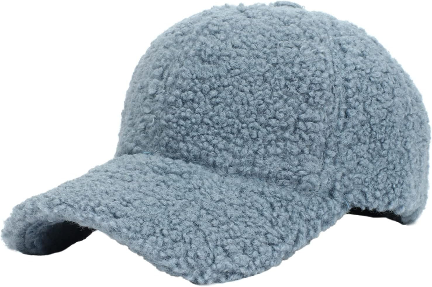 YooGuoGuo Fuzzy Sherpa Baseball Caps for Women Teddy Fleece Hip Hop ...