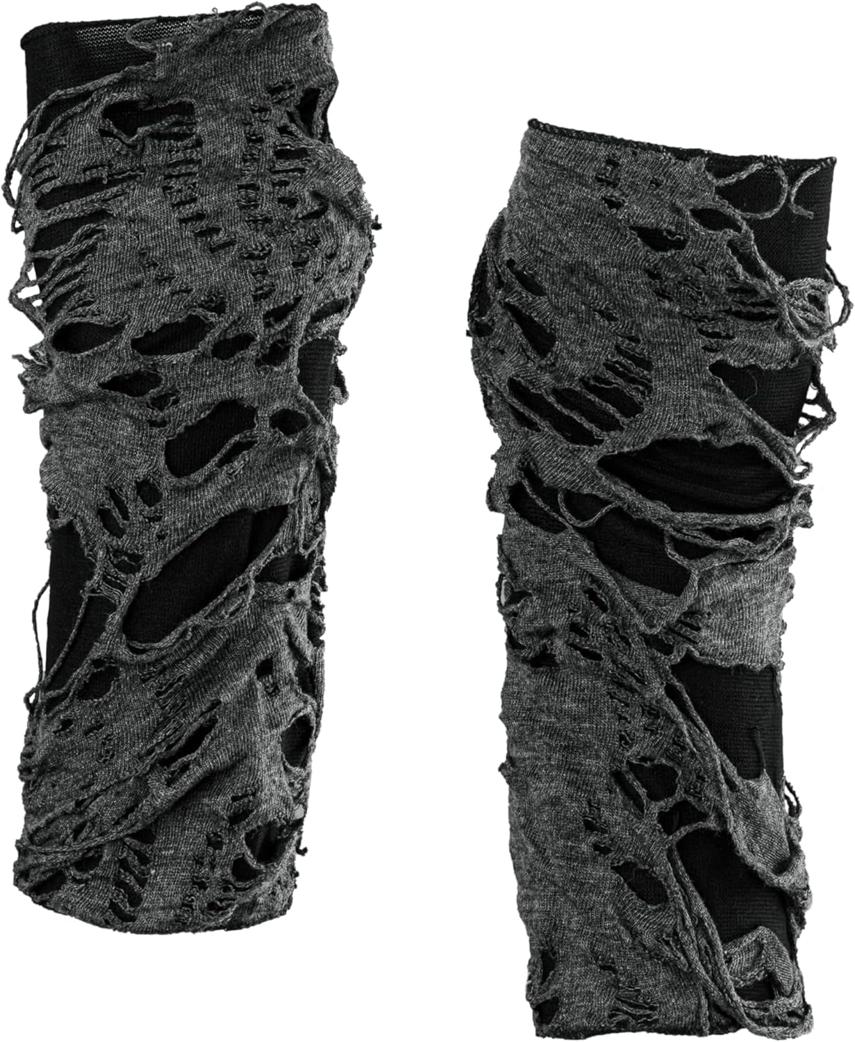 YooGuoGuo Goth Black Ripped Arm Grunge Punk Gloves, Goth Gothic Grunge ...