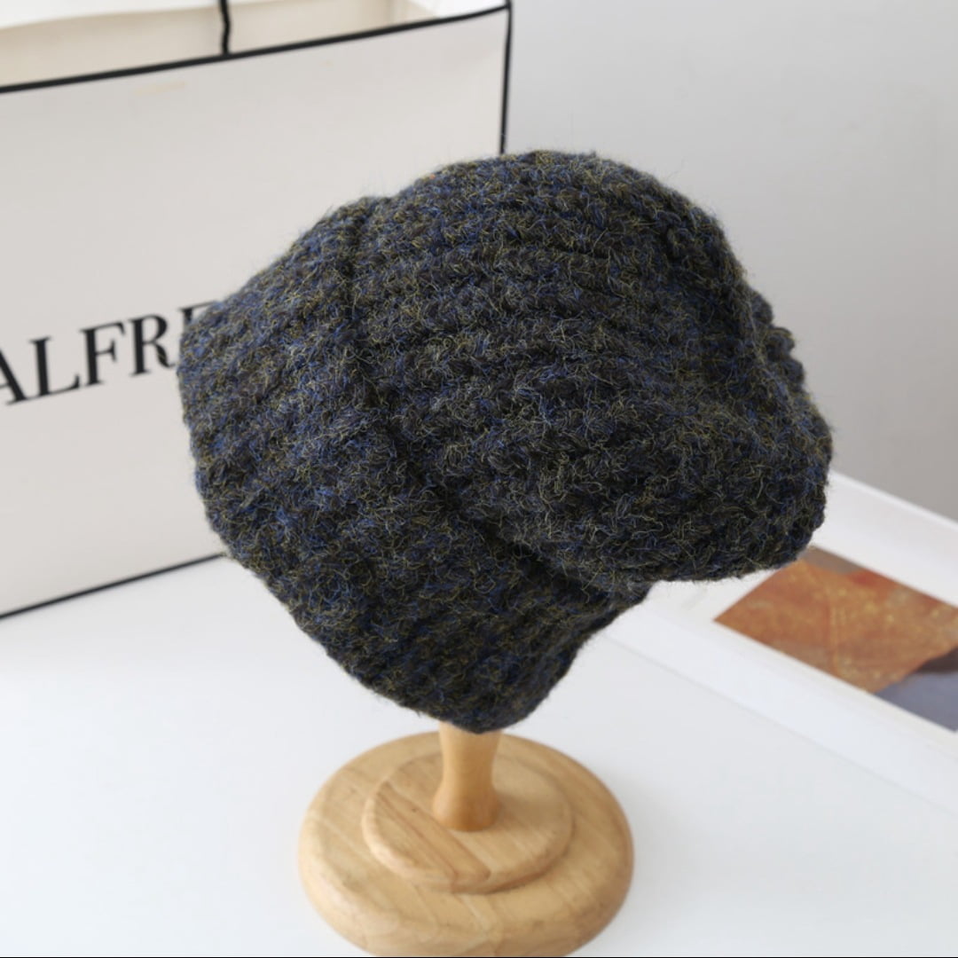 YooGuoGuo Loose Oversized Woolen Hat With A Large Head And A Small Face ...