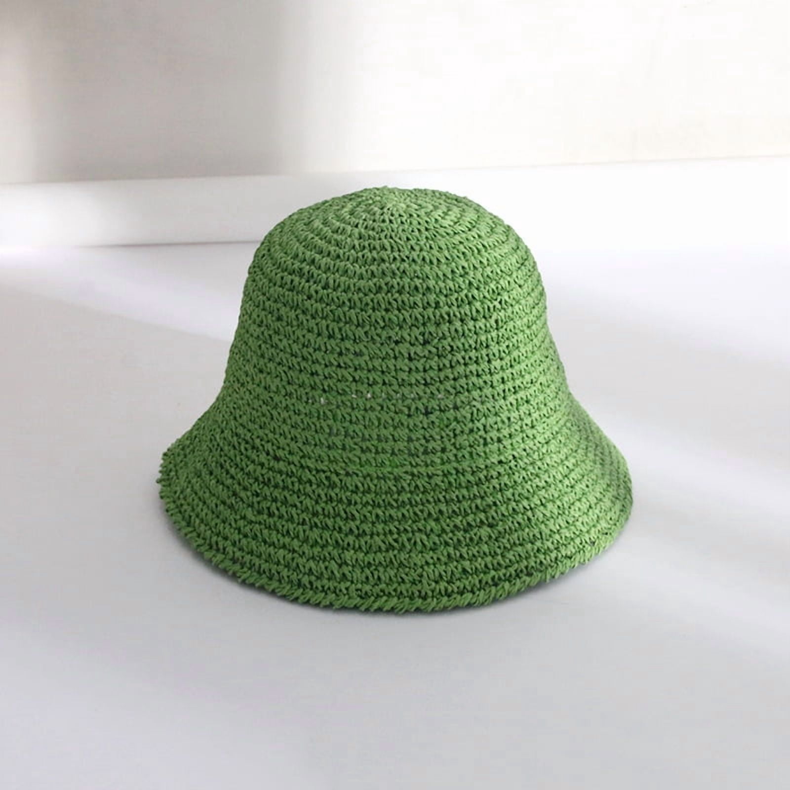 YooGuoGuo Minimalist Straw Woven Bucket Hat For Women, Breathable And ...
