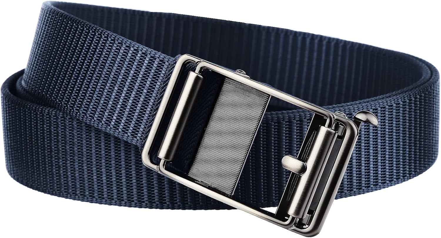 YooGuoGuo Nylon Web Belts with Automatic Slide Buckle, Men's Ratchet ...