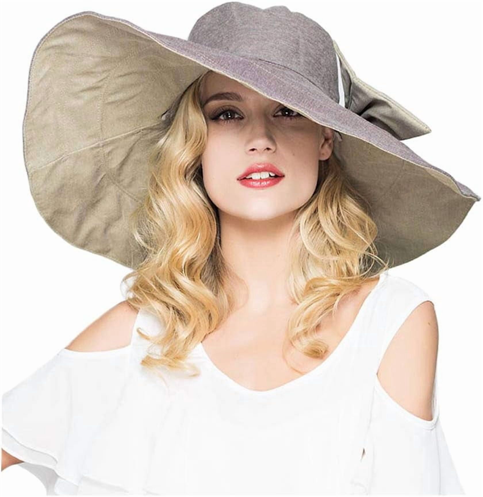 YooGuoGuo Packable Reversible Large Brim Floppy Sun Hat UPF 50 Sun ...