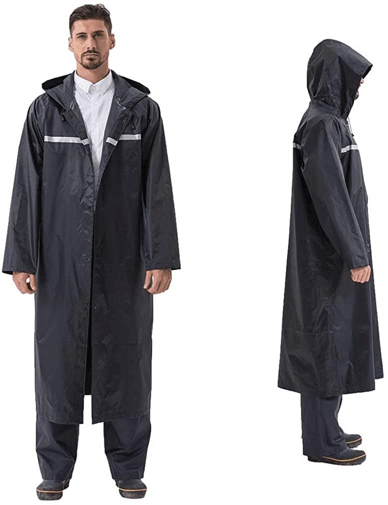 YooGuoGuo Rain Coats for Adults Rain Ponchos with Hoods Man Lightweight ...