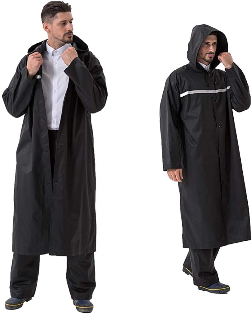 YooGuoGuo Rain Coats for Adults Rain Ponchos with Hoods Man Lightweight ...