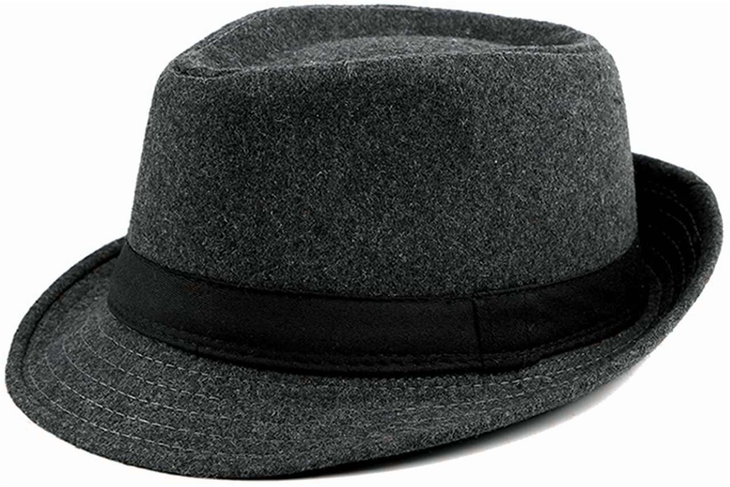 YooGuoGuo Trilby Fedoras Panama Jazz Hat Short Brim Bowler Hat for Men ...