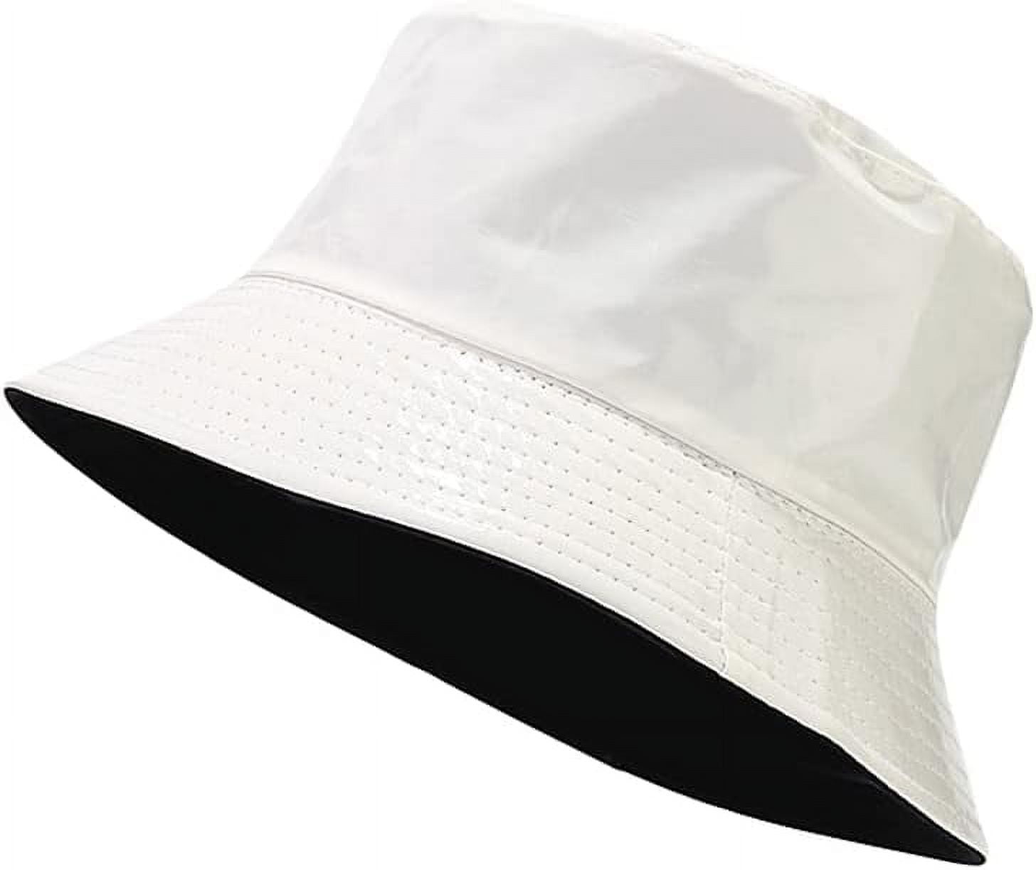 YooGuoGuo Unisex Metallic Shiny Wide Brim Sun Protection Bucket Hat ...